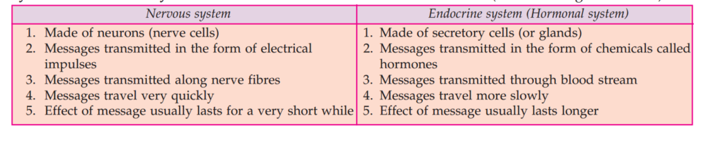 KSEEB Class 10 SSLC Biology Chapter 2 Control and Coordination Notes ...